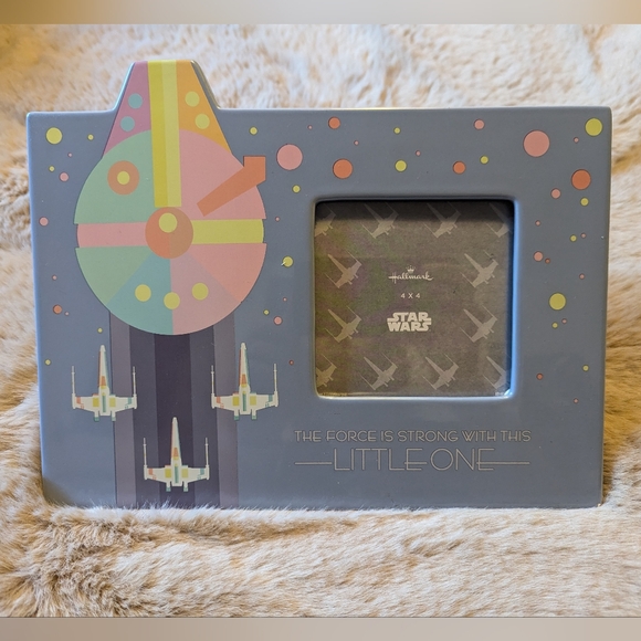 Disney | Accents | Star Wars Baby Picture Frame Millennium Falcon ...
